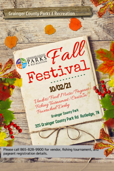 Inaugural Grainger County Parks Recreation Fall Festival Scheduled Grainger County inaugural-grainger-county-parks-recreation-fall-festival-scheduled-grainger-county