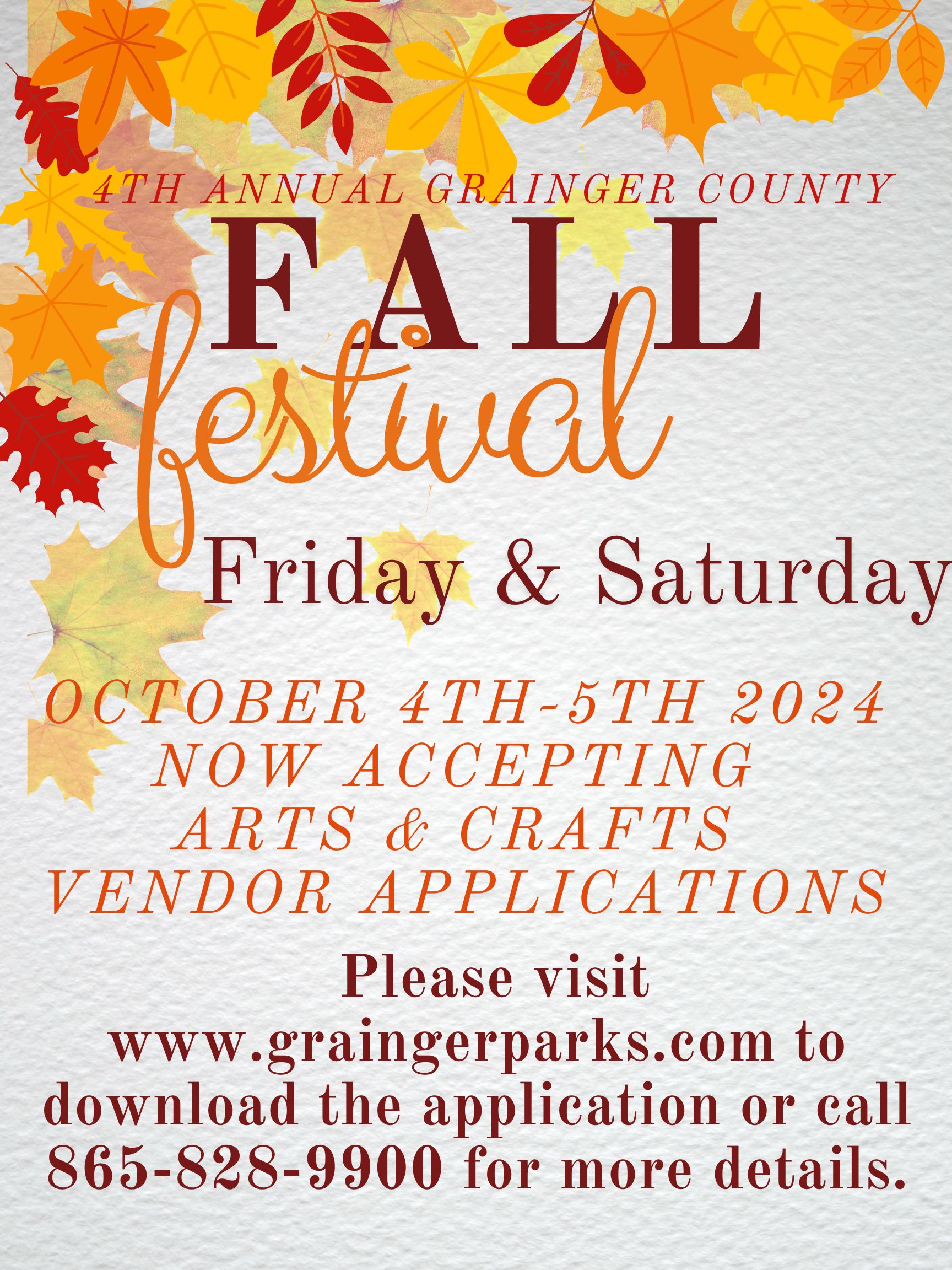 Fall Festival – Grainger County Tennessee Parks & Recreation